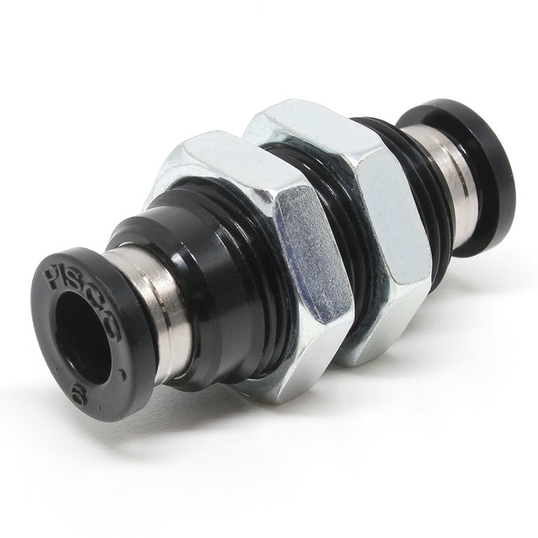 Bulkhead Union: Pisco PM series — Pneumatics-pro Inc.