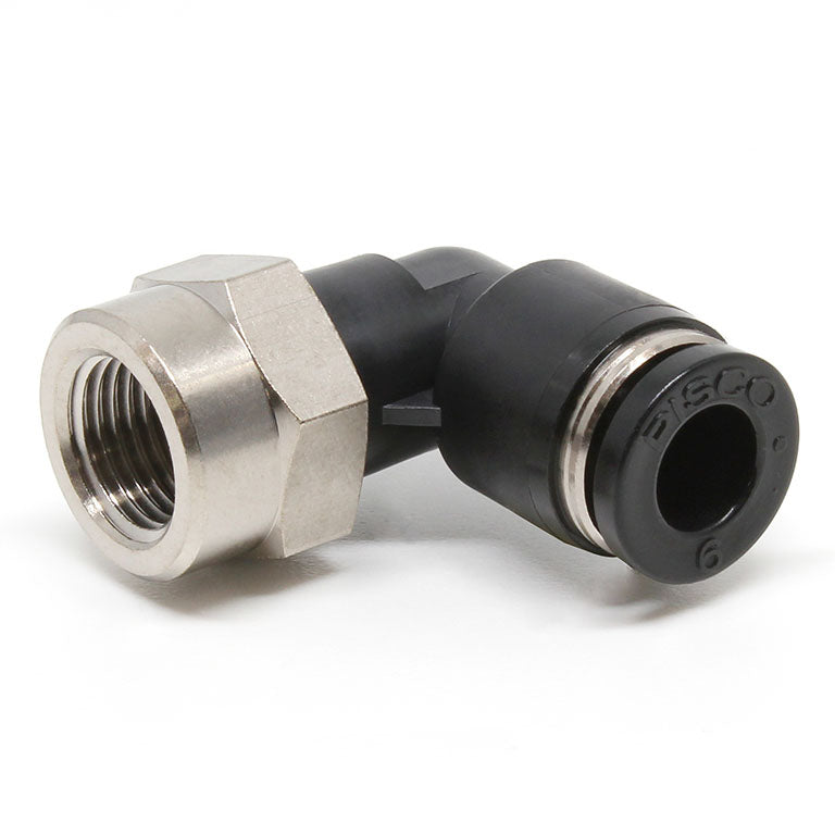 Female Elbow: Pisco PLF series — Pneumatics-pro Inc.