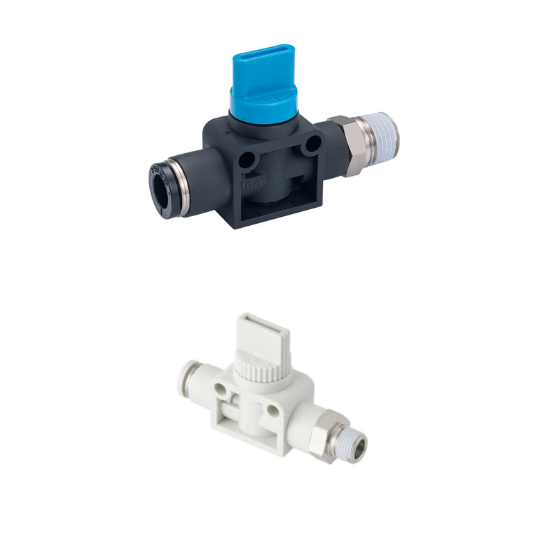 Pisco Straight A Type Hand Valve (Tube - Male Threaded) — Pneumatics ...