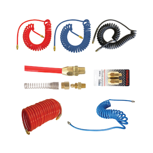 Topring Self-storing Coiled Hoses S11-19 series — Pneumatics-pro Inc.