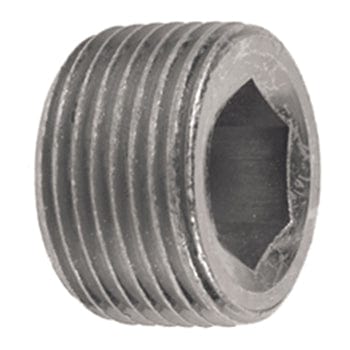 1-1/2" STEEL HOLLOW HEX PIPE (NPTF) PLUG — Pneumatics-pro Inc.
