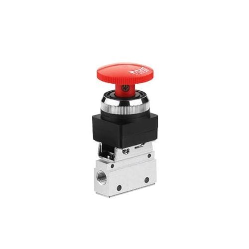 MSV86321EB : Pneumatics-pro 3 Way (3/2) Emergency Button Manual Mechanical Valve MSV-86321EB ...