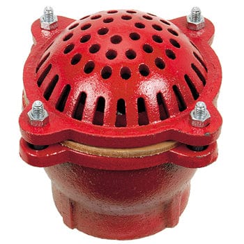 8" CAST IRON FOOT VALVE & STRAINER — Pneumatics-pro Inc.