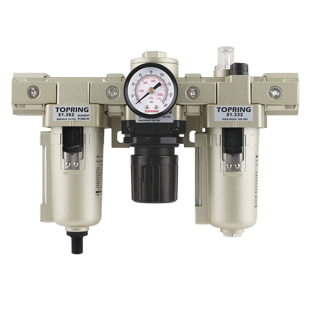51.318 : Topring AIRFLO 300 F+R+L 3/8 Auto Alu — Pneumatics-pro Inc.
