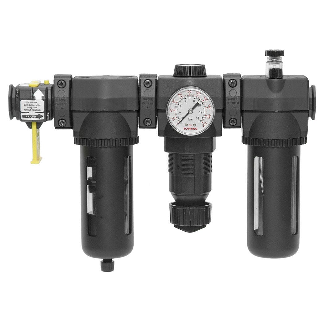 50.541A1 : TOPRING FILTER + REGULATOR + LUBRICATOR 1/2 (F) NPT AUTOMAT ...